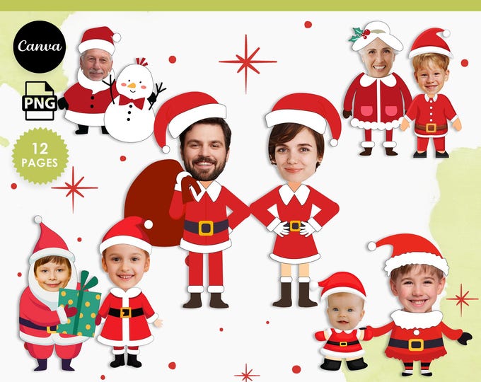Add Your Own Photo, Santa Claus Costume Photo Frames, Blank Template ...