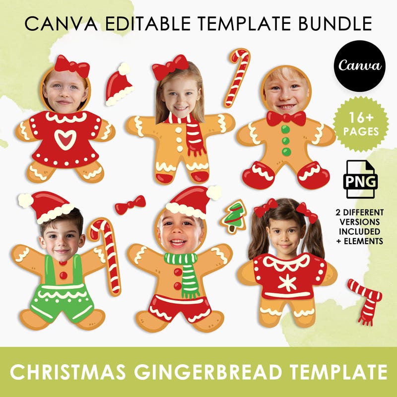 Class Gingerbread Card - Etsy UK