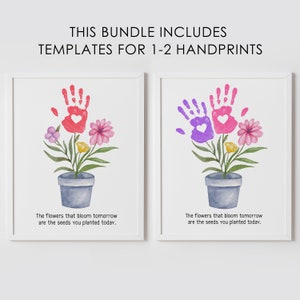 Teacher Appreciation Handprint Art Bundle (digital Download) - Etsy