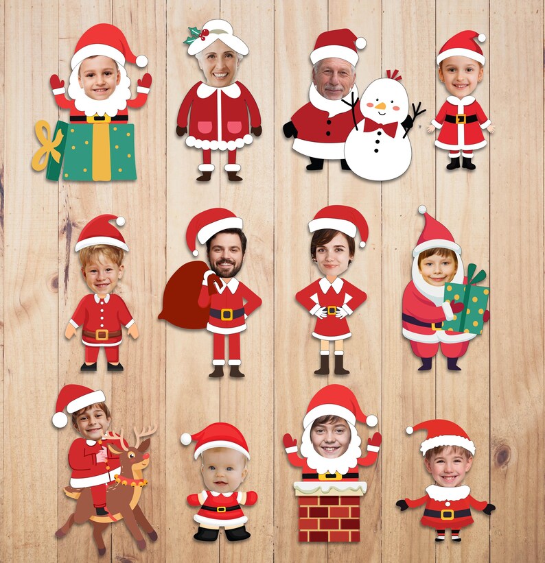 Add Your Own Photo, Santa Claus Costume Photo Frames, Blank Template ...