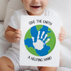 Earth Day Handprint DIY Art Craft, Give the Earth a Helping Hand ...