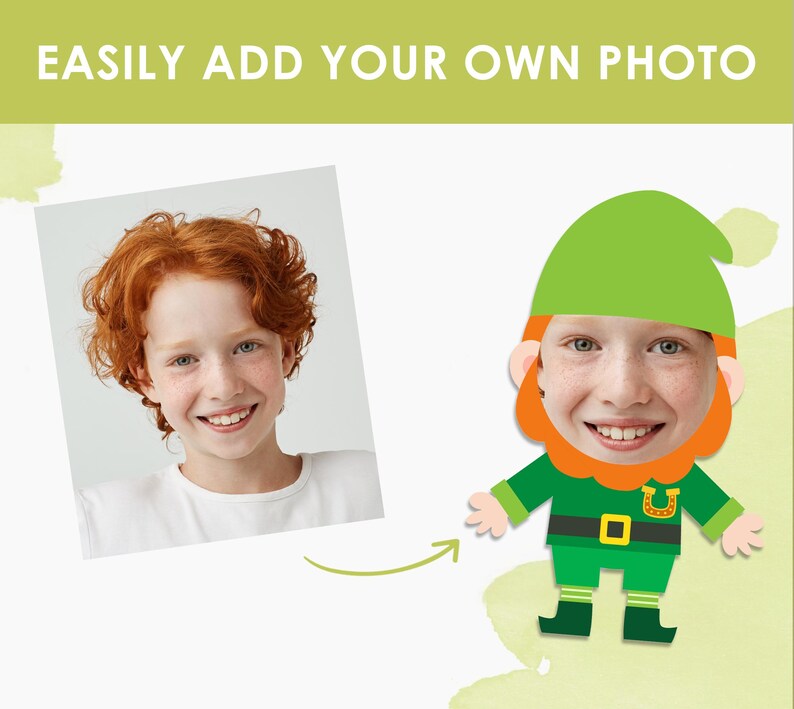 Leprechaun Add Face Template, Add Your Own Photo, Saint Patrick's Day ...