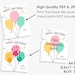 DIY Birthday Card From Baby, Balloons Handprint Art Craft, BUNDLE ...