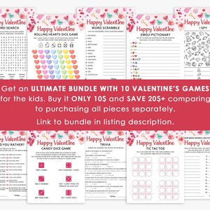 Valentines Candy Dice Game for Kids, Valentine's Day Classroom Kids ...
