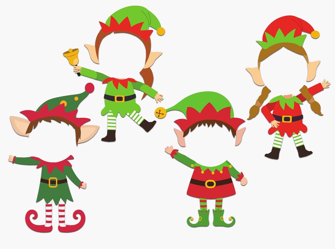 Add Your Own Photo, Elf Face Blank Template, Christmas Craft for Kids ...