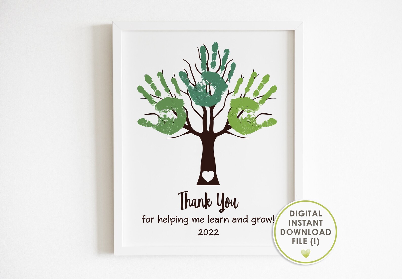 Handprint Art for Teacher Thank You Gift Teacher Craft for - Etsy
