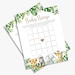 Safari Baby Shower Bingo Baby Bingo Cards Jungle Gender - Etsy