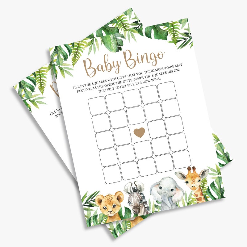 Baby Shower Bingo - Etsy