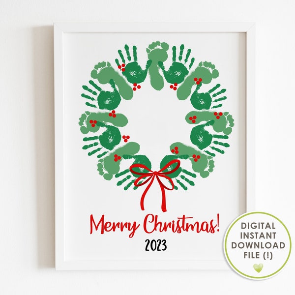 Handprint Canvas Art - Etsy