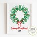 Handprint and Footprint Art Christmas Wreath Diy Craft for - Etsy