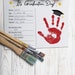 Kindergarten Graduation Keepsake Sign Handprint Art - Etsy