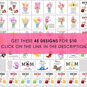 Mothers Day Handprint Art Poem, Flower Bouquet Craft for Mom | for ...