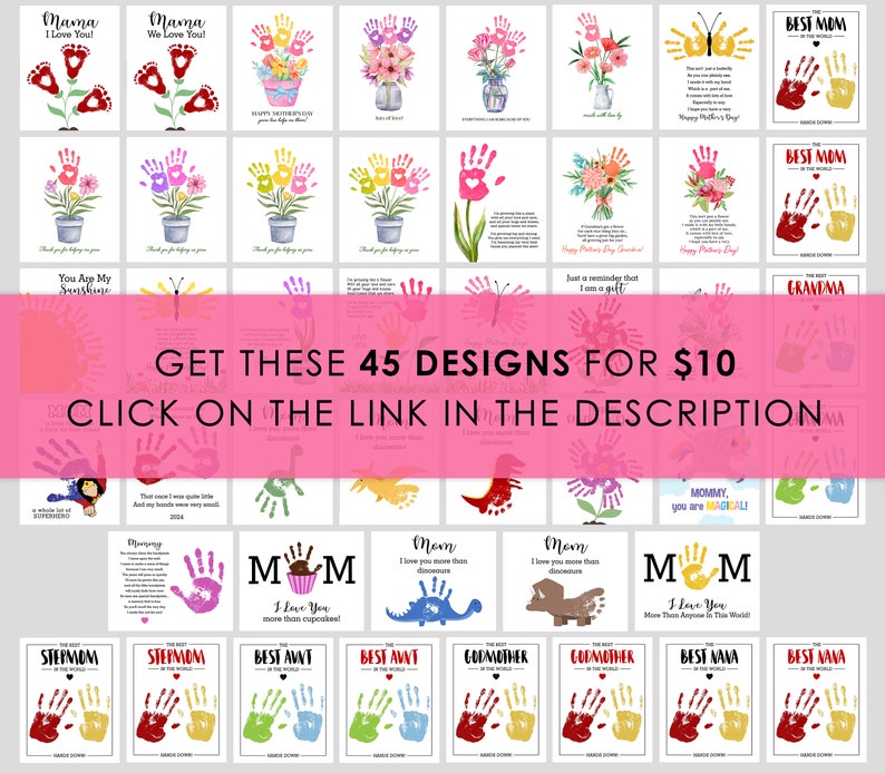 Mothers Day Handprint Art Poem, Flower Bouquet Craft for Mom | for ...