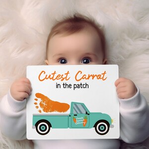 Footprint Handprint Art Craft for Kids | for Baby, Cutest Carrot in the ...