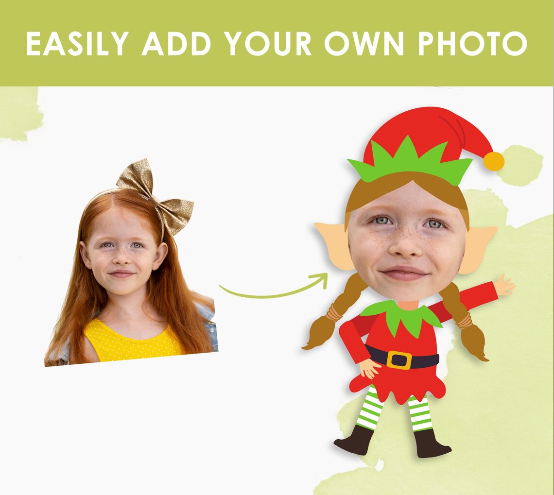 50+ Christmas Costume Photo Frames, BUNDLE, Add Your Own Photo, Elf ...