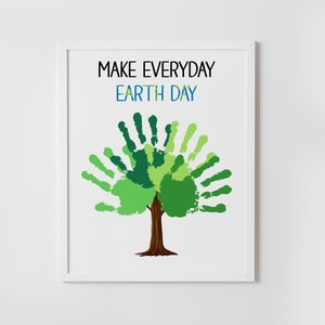Earth Day, Handprint Art Craft, BUNDLE, Kids Preschool | Homeschool ...