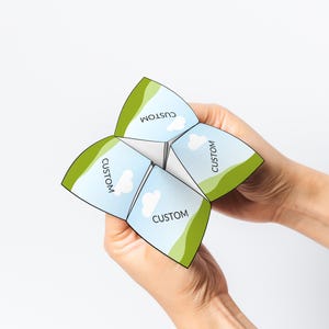 Cootie Catcher Template: Editable Fortune Teller, DIY Paper Craft ...