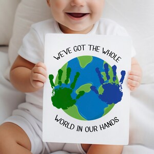 Preschool Earth Day Activity, Handprint Art Craft, DIY, Kindergarten ...