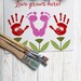 Handprint Art Grandparents, Valentines Day Handprint Craft Activity ...