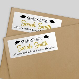 Editable Graduation Address Labels DIGITAL DOWNLOAD - Etsy