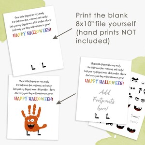 Halloween Handprint Art, Halloween Poem, DIY Crafts for Baby | for Kids ...