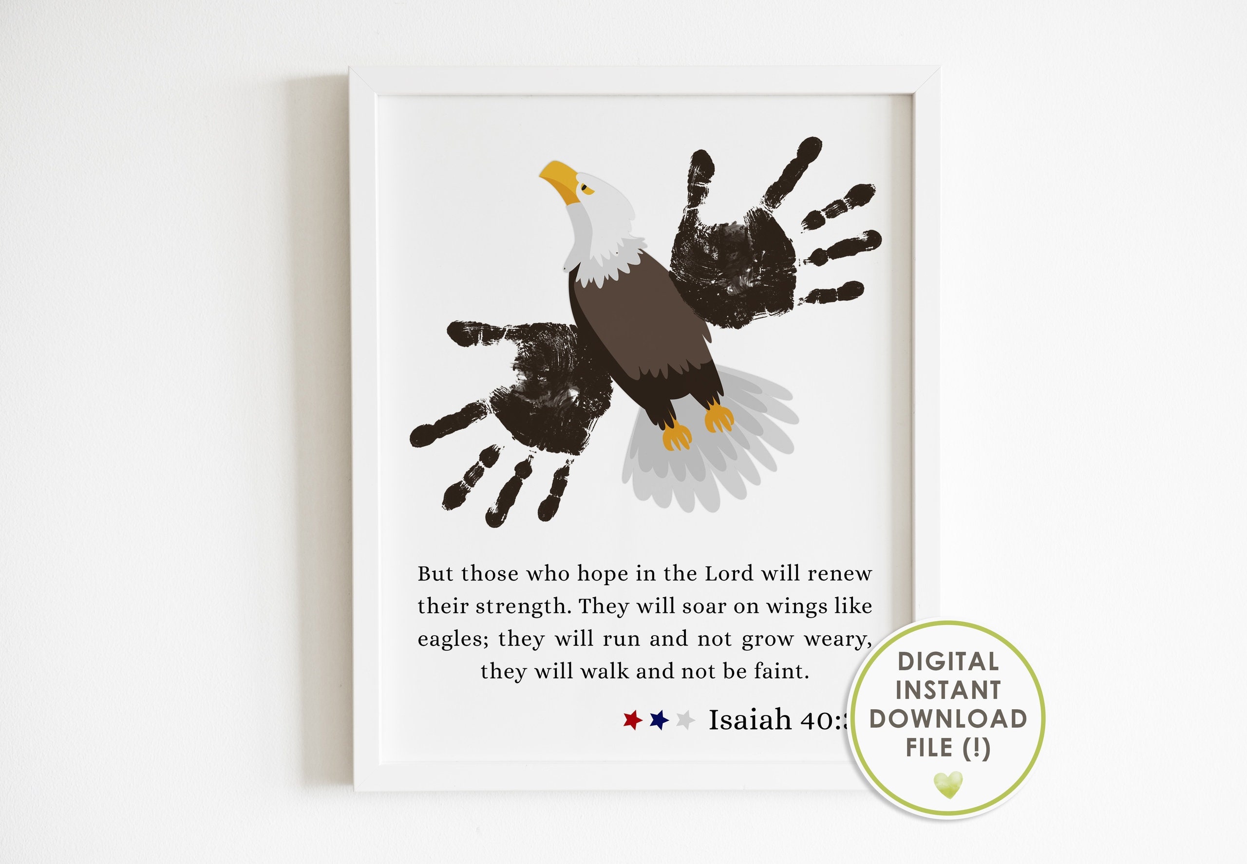 Christian Crafts for Kids / 4th of July / Handprint Art / | Etsy