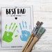 Handprint Gift for Dad From Kids Fathers Day Gift From Son - Etsy
