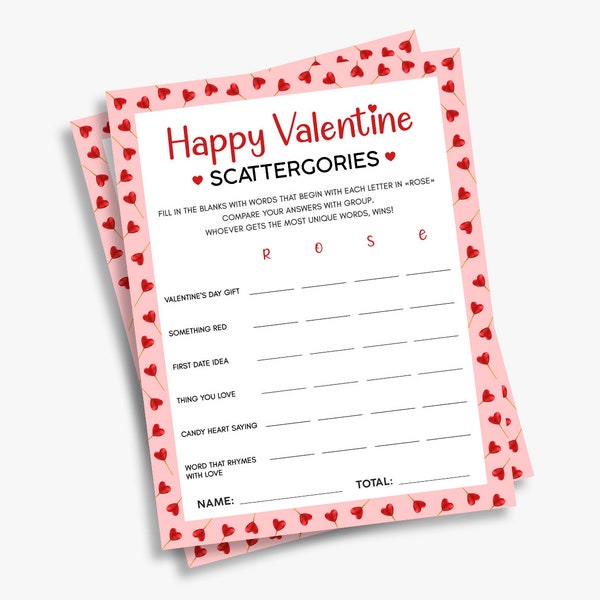 Valentines Games - Etsy