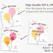 Balloons Handprint Birthday Art: DIY Personalized Keepsake (digital ...