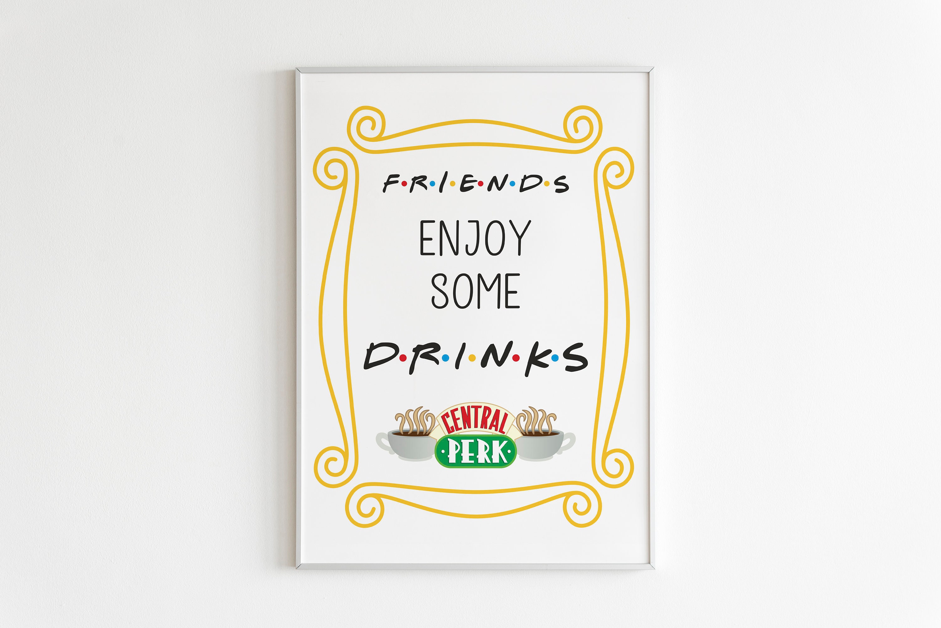 Friends party sign friends tvshow friends theme party | Etsy