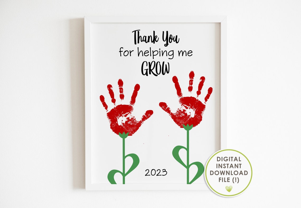 Handprint Art for Teacher Bundle DIY Gift Craft for Kids - Etsy