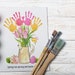 Easter Flower Bouquet Handprint Art Craft for Kids, Preschool Activitiy ...