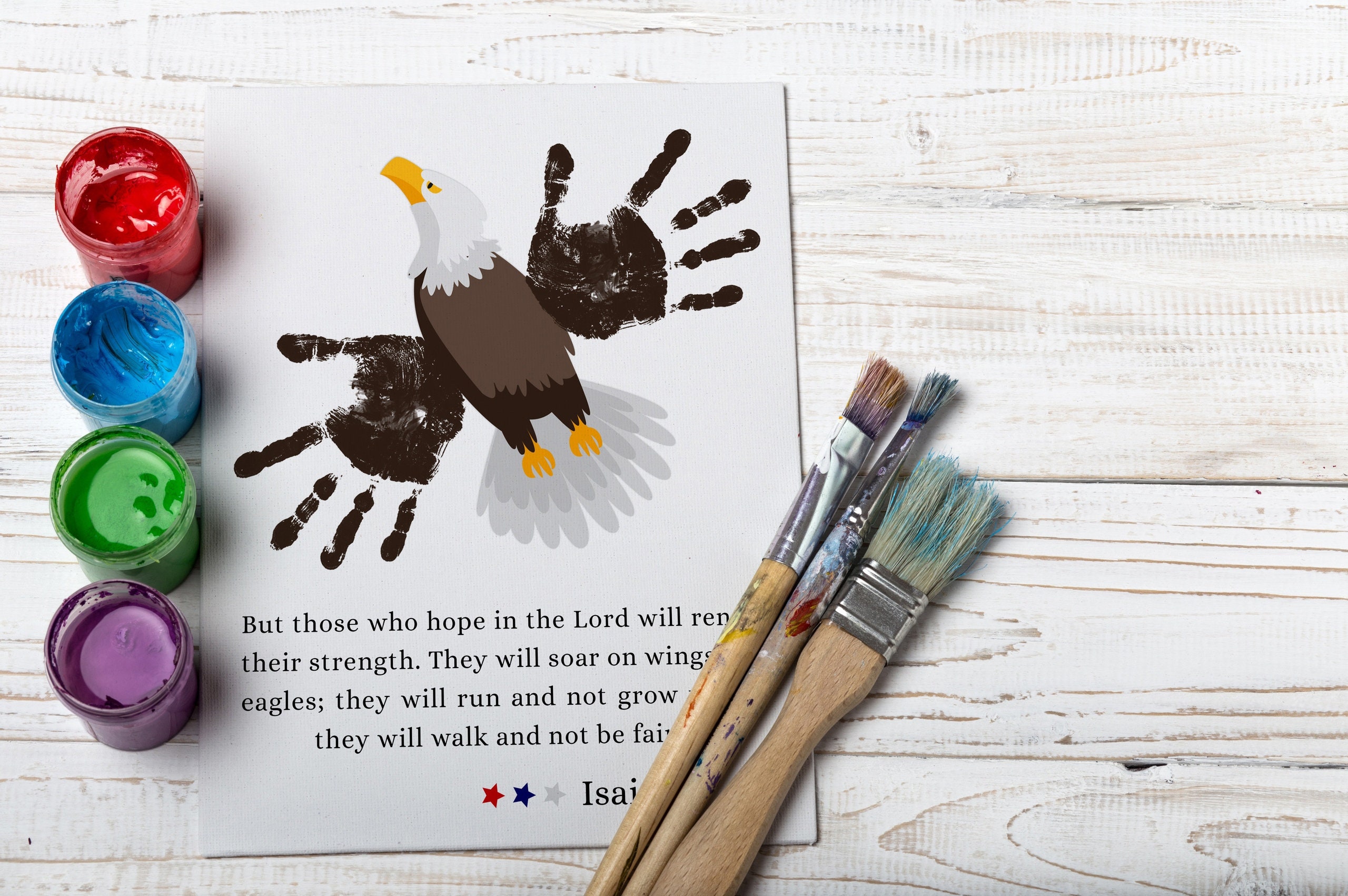 Christian Crafts for Kids / 4th of July / Handprint Art / | Etsy