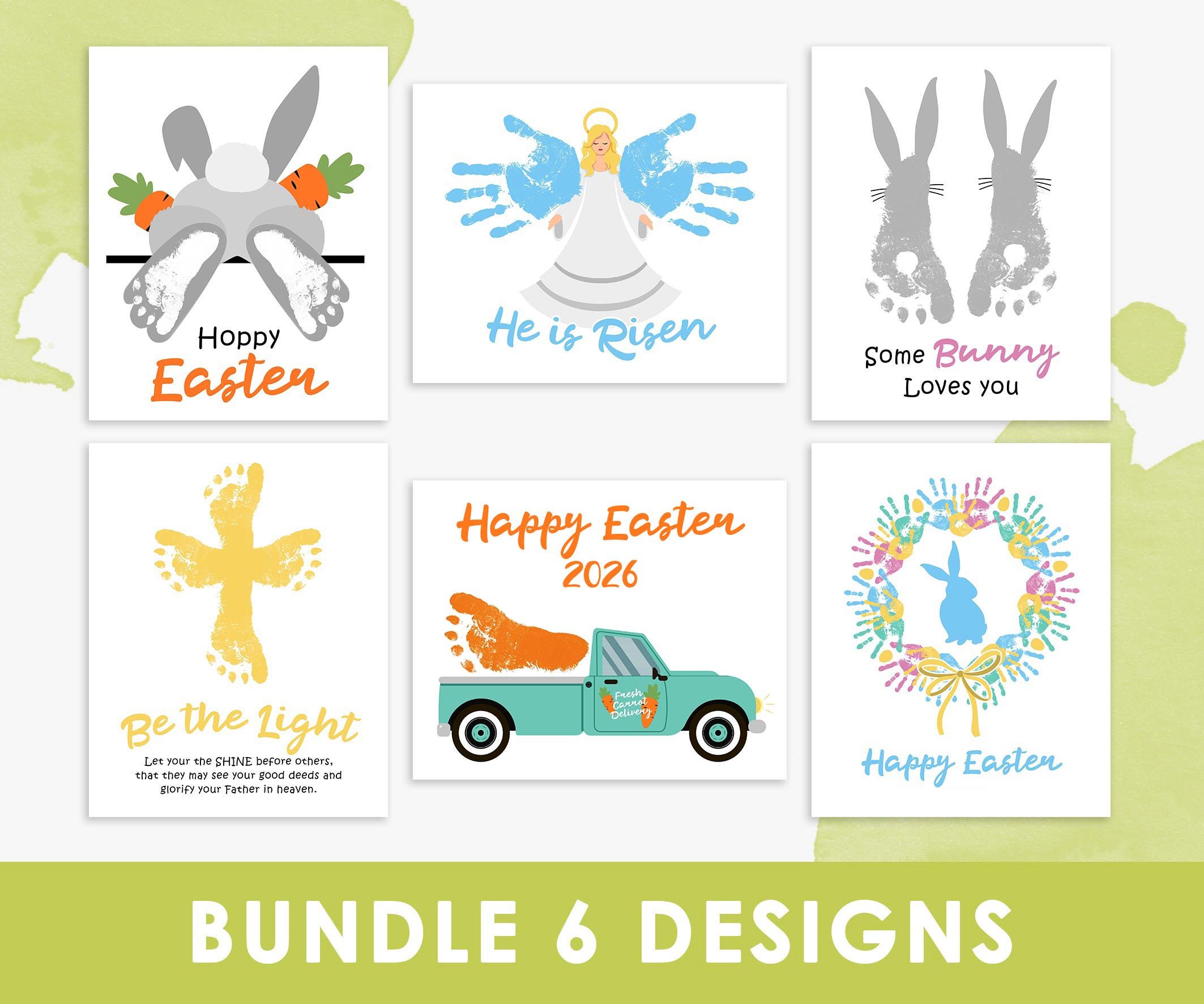 Easter Footprint | Handprint Art Craft, BUNDLE, My First Easter ...