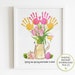 Easter Flower Bouquet Handprint Art Craft for Kids, Preschool Activitiy ...