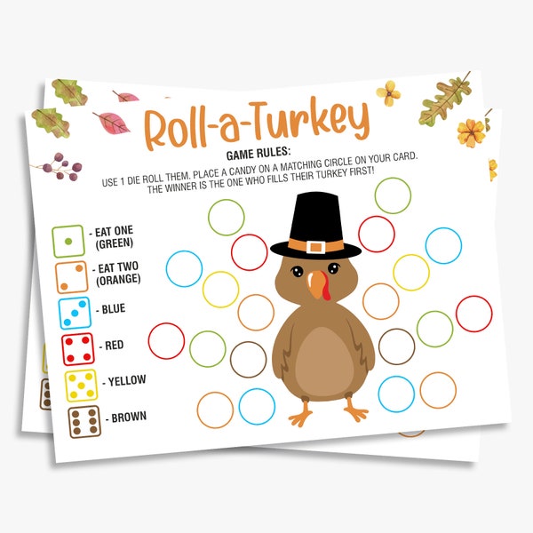 Thanksgiving Games for Kids - Etsy