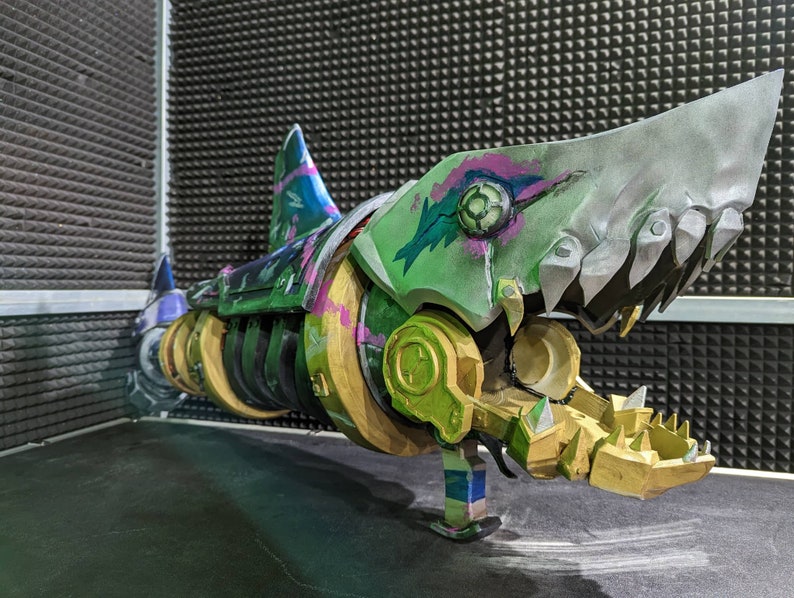Jinx Arcane Set Prop Fishbones Grenade Gun Minigun - Etsy