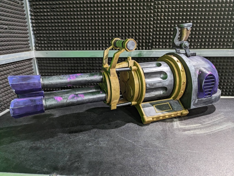 Jinx Arcane Set Prop Fishbones Grenade Gun Minigun - Etsy