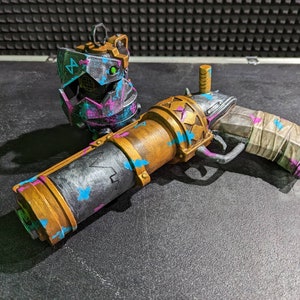 Jinx Arcane Set Prop Fishbones + Granade + Gun + Minigun - Etsy