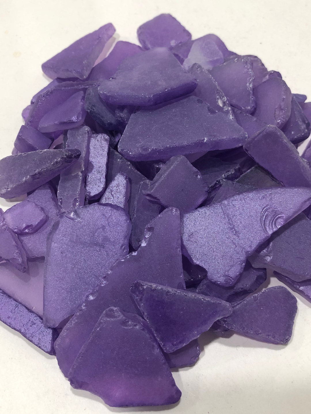 Purple Sea Glass-beach Wedding Decor-coastal Home Decor-beach Wedding ...