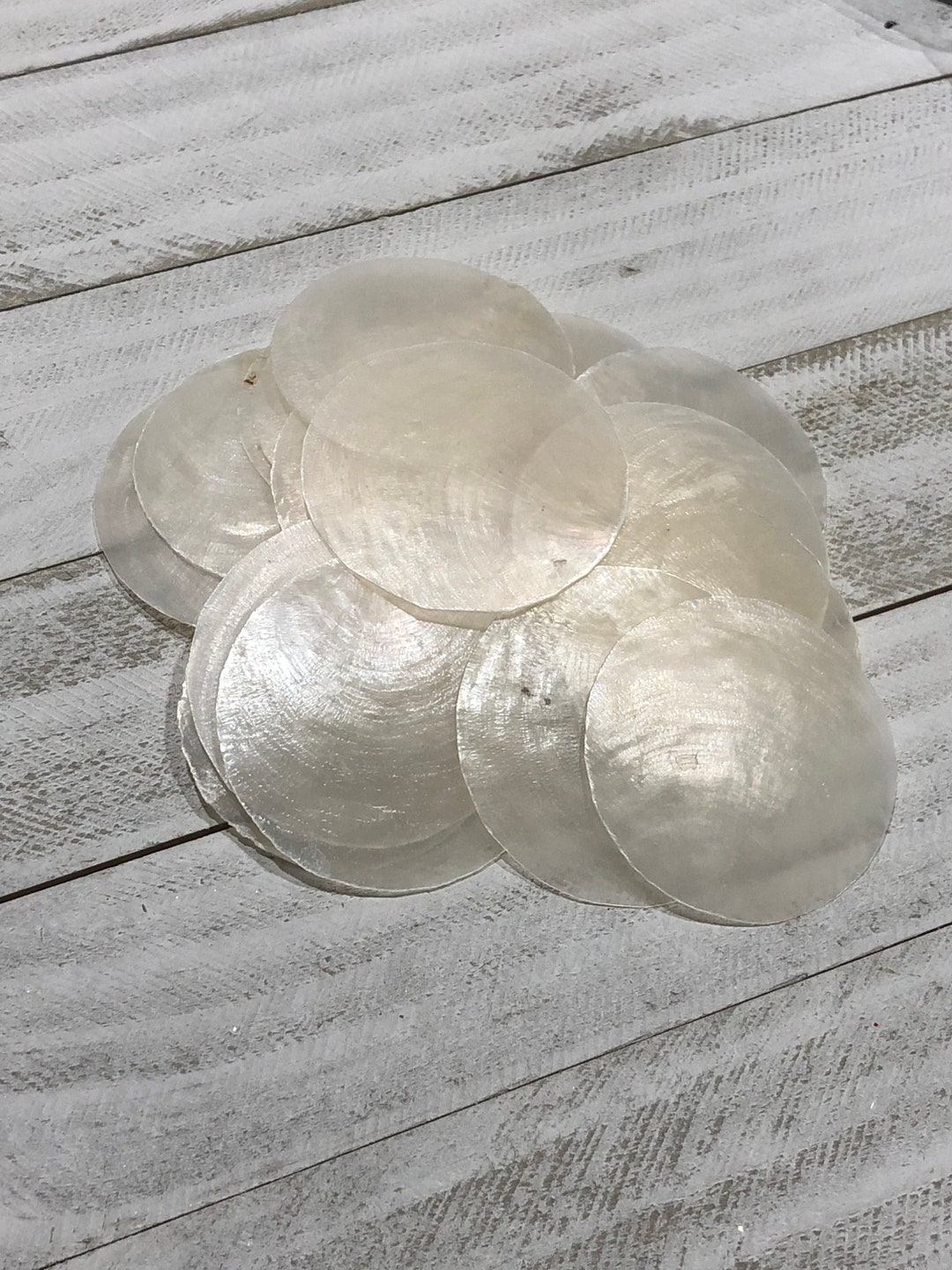 2 Capiz Shell-cut Sea Shells Christmas Ornament Gift Christmas Tree ...