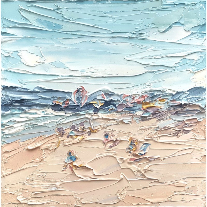 Beach Scene Painting - Etsy