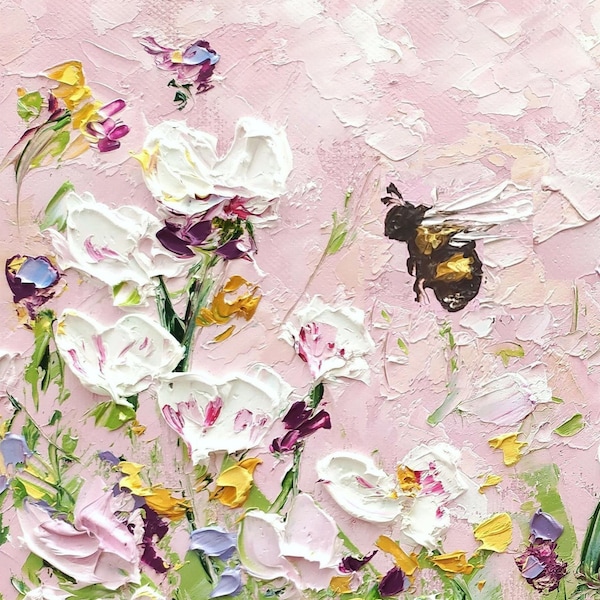 Bee Painting - Etsy