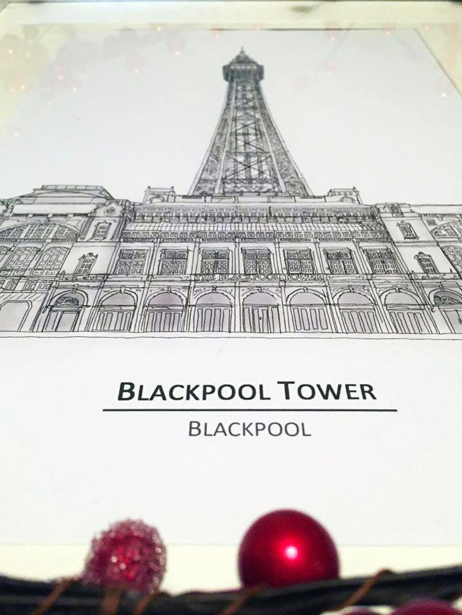 Blackpool Tower Lancashire Digital Illustration Print With Free Postage ...