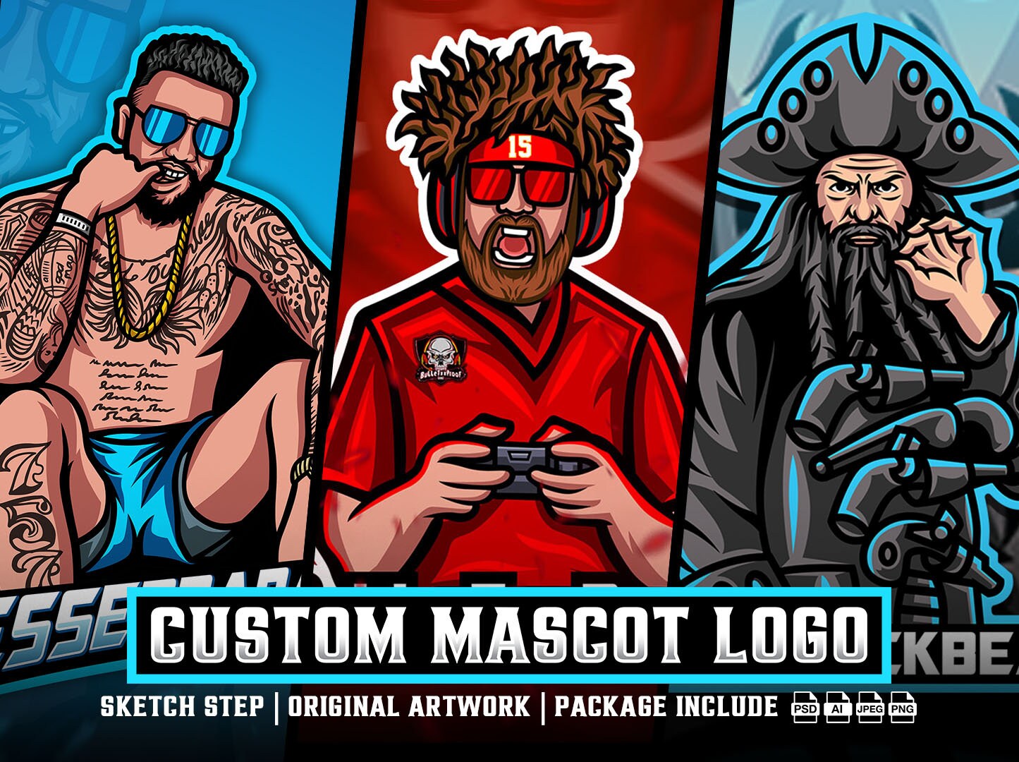 Drawing & Illustration Digital Youtube Logo Team Cartoon Logo Avatar ...