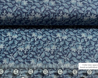 Edyta Sitar Beach House Cotton Fabric Blue Floral Laundry Basket Quilt ...