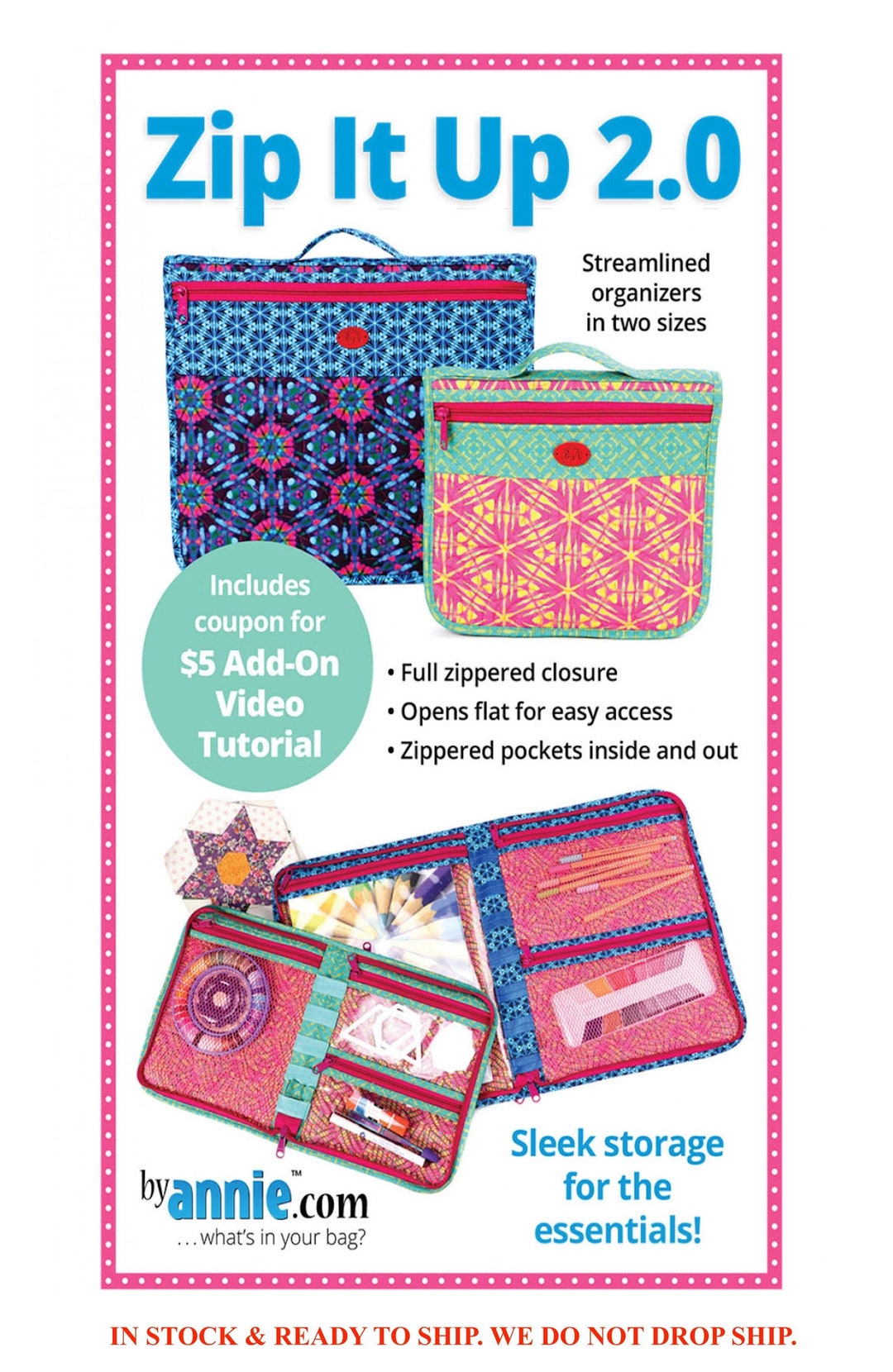 Zip It up 2.0 Quilt Organizer Sewing Pattern Byannie Intermediate - Etsy