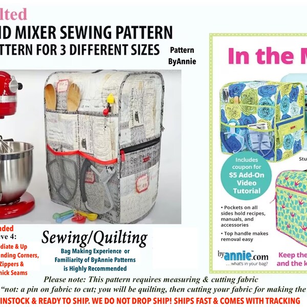 Kitchen Aid Stand Mixer Cover Pattern - Etsy
