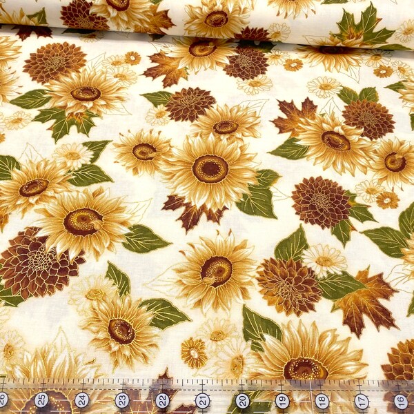 Robert Kaufman Autumn Bouquet Fabric - Etsy