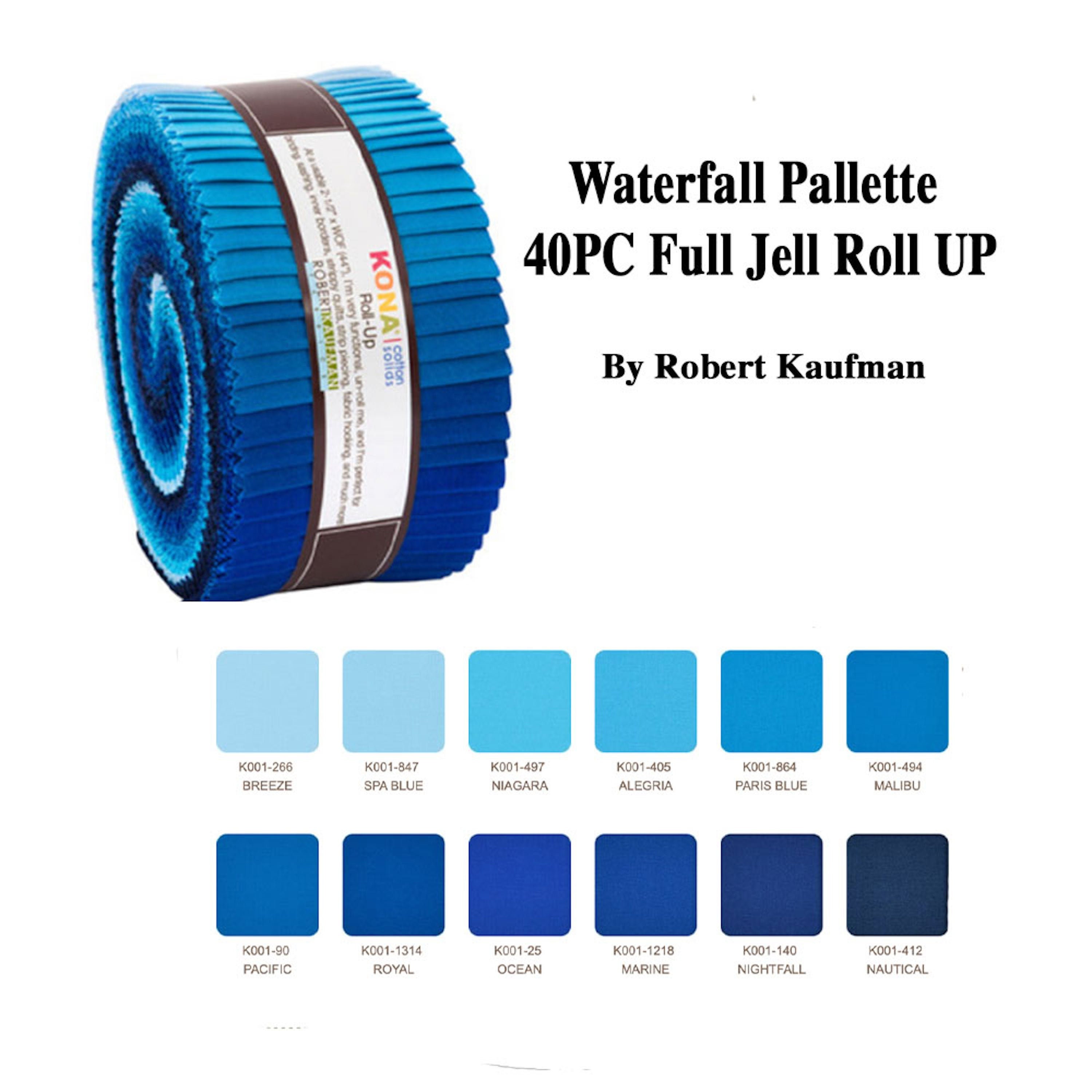 40PC FULL ROLL Waterfall PALETTE Jellyroll 2.5 X 44 | Etsy